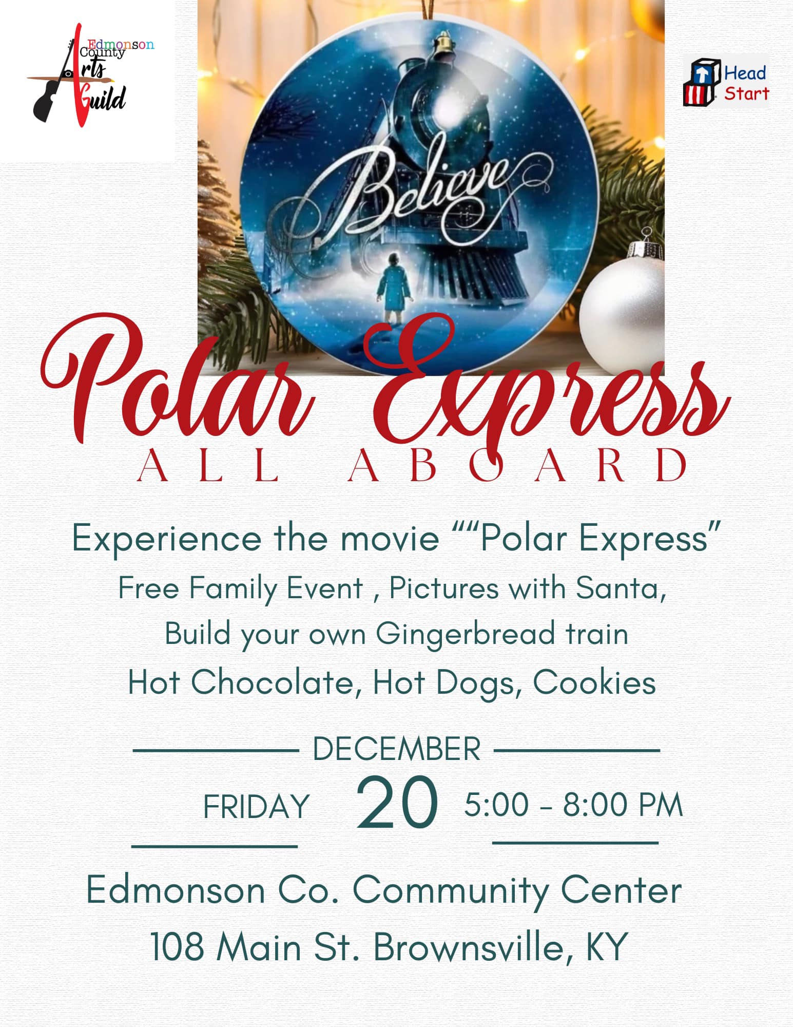 Polar Express All Aboard Family Event - Edmonson County Tourism